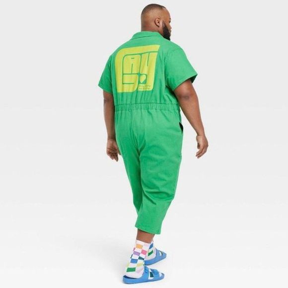 Target | Pants & Jumpsuits | Nwt Target Pride Jumpsuit Green Boilersuit ...